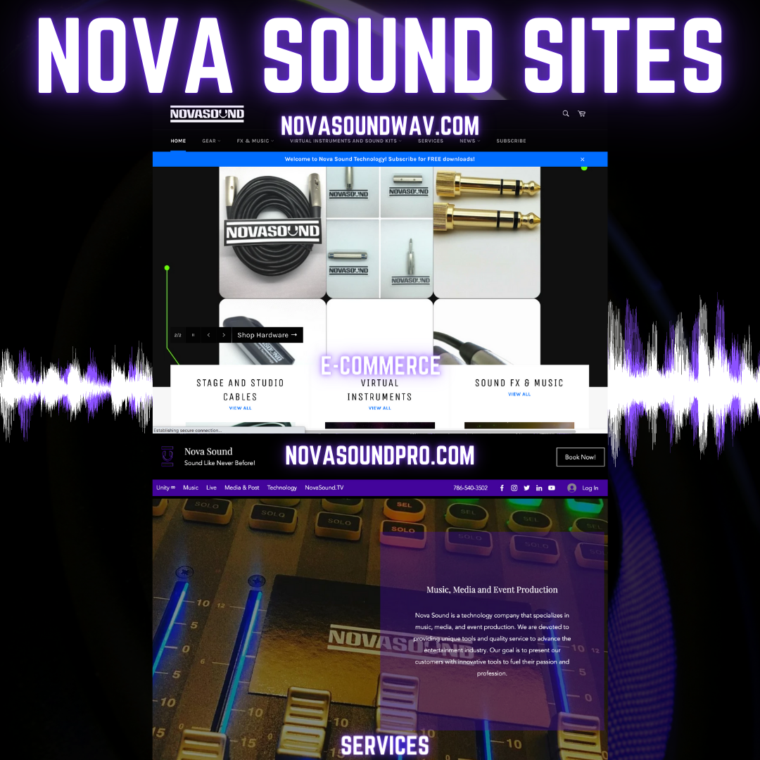 Nova Sound Unveils New Websites + Free Nova Sound FX – NovaSoundTechnology