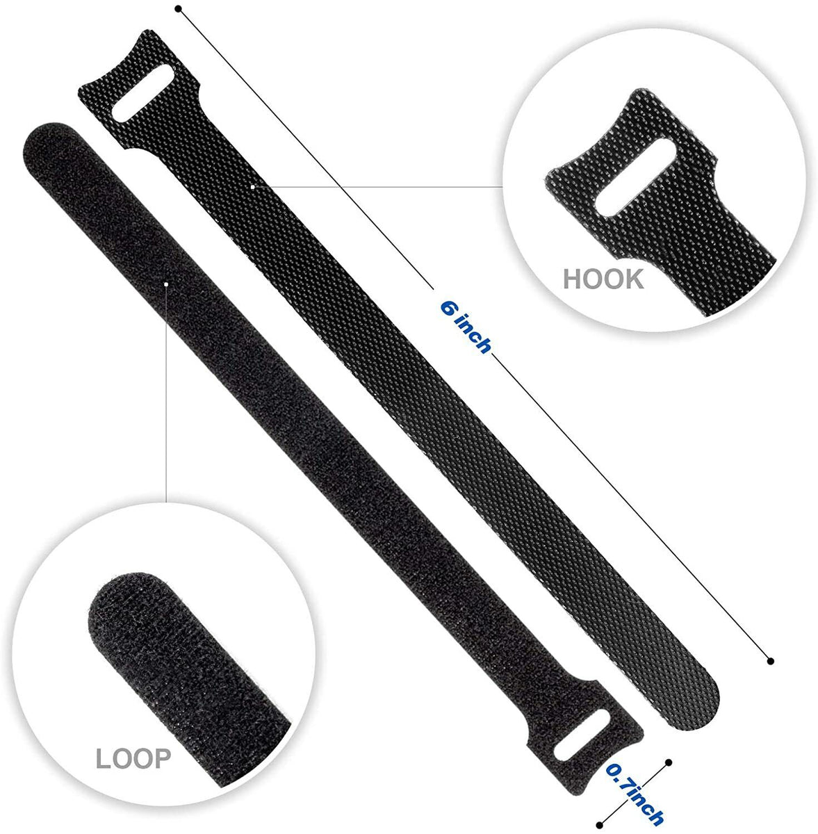 10 PC Velcro Cable Straps - Nova Sound – NovaSoundTechnology